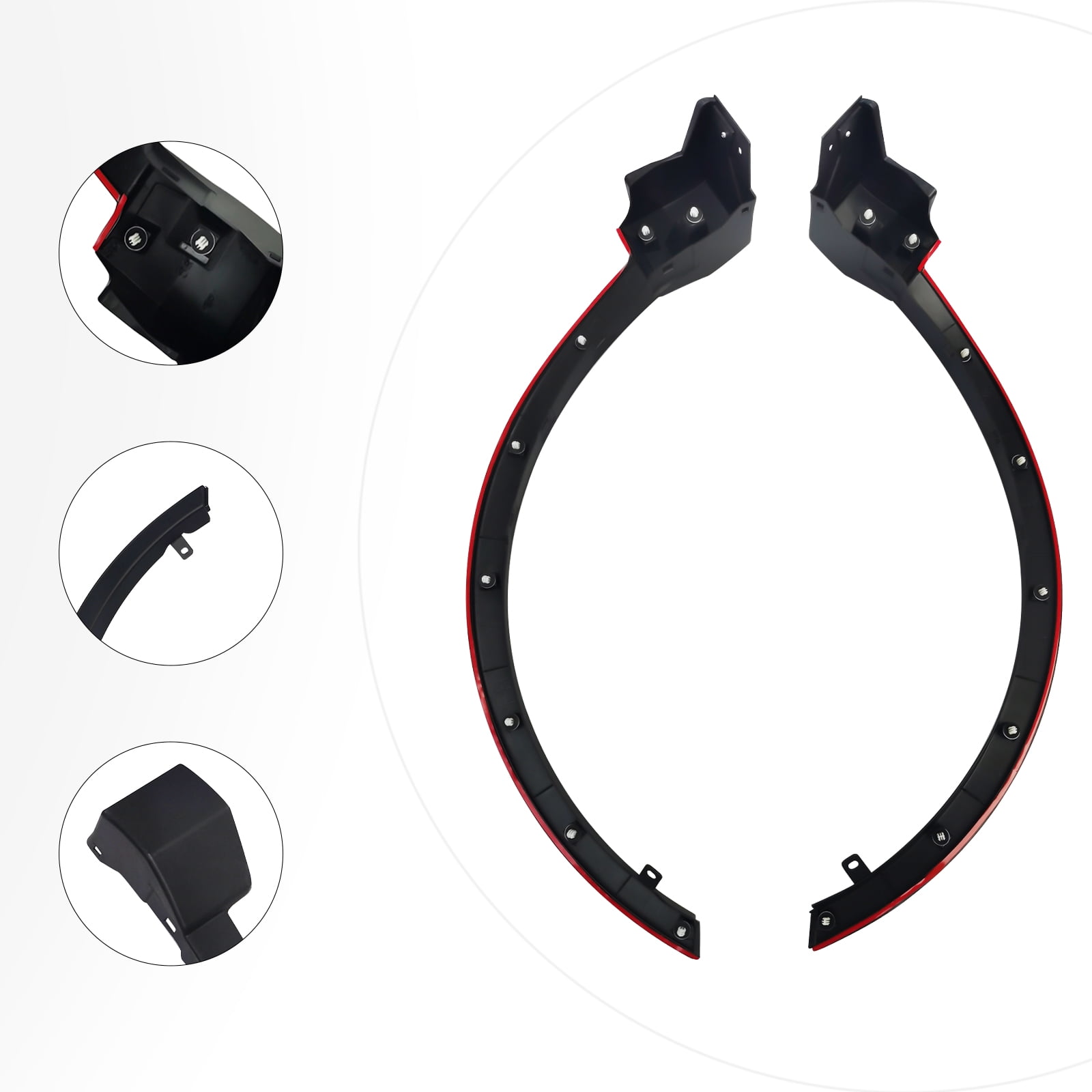 Black Fender Trims for 2013-2018 Toyota Rav4, Durable Plastic Fender ...