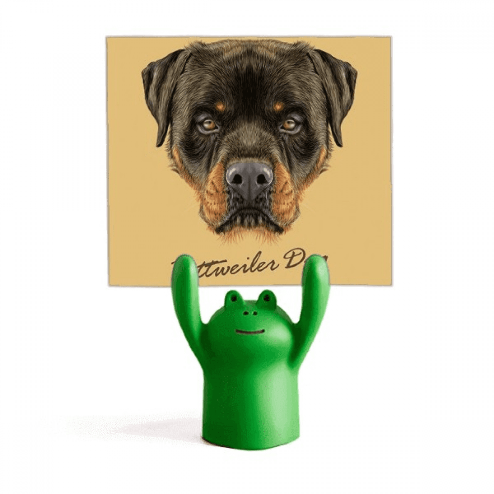 Black Ferocious Rottweiler Dog Pet Animal Memo Holder Cartoon Animal ...
