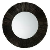 Black Fiber Wall Mirror - Walmart.com