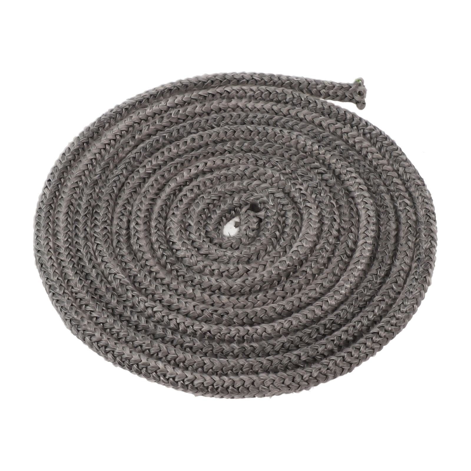 Black Fiberglass Stove Rope Seal 8mm x 300cm for Wood Burning Stove ...