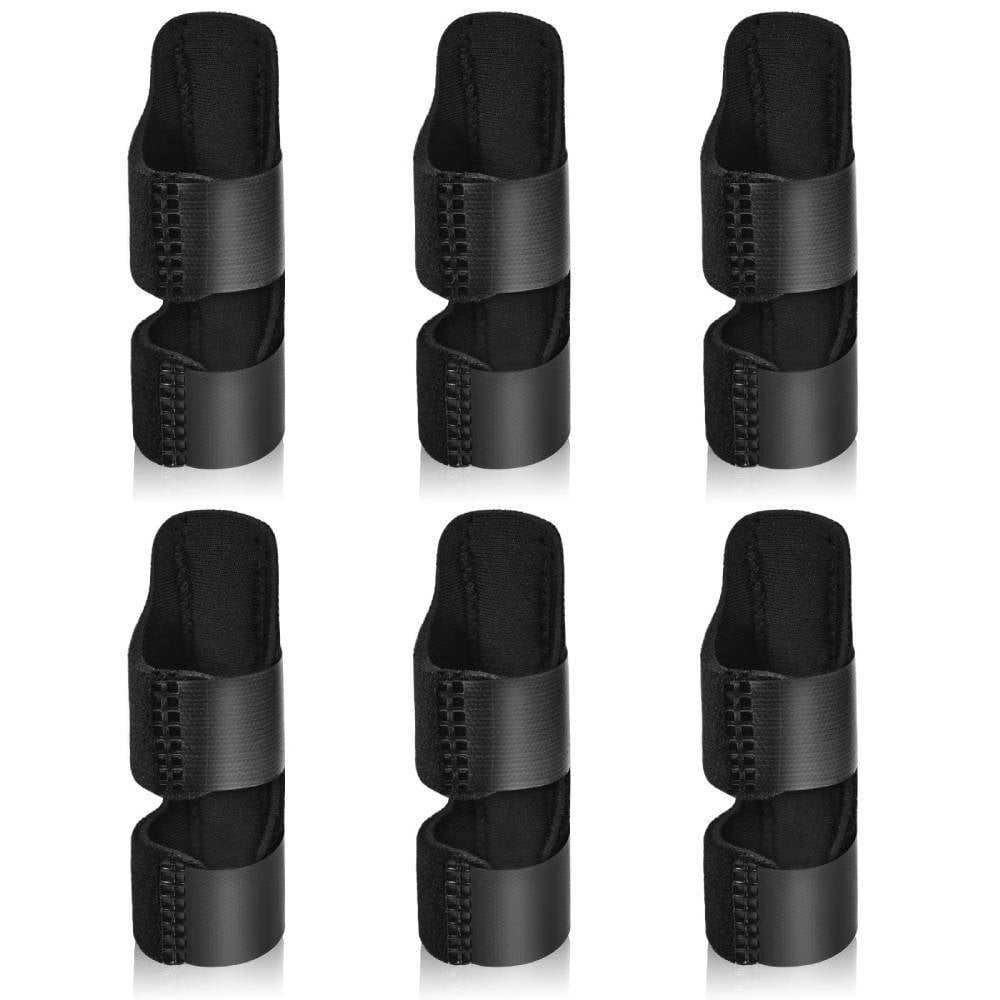 Black Finger Splints,6 Finger Support Brace for Arthritis Knuckle ...
