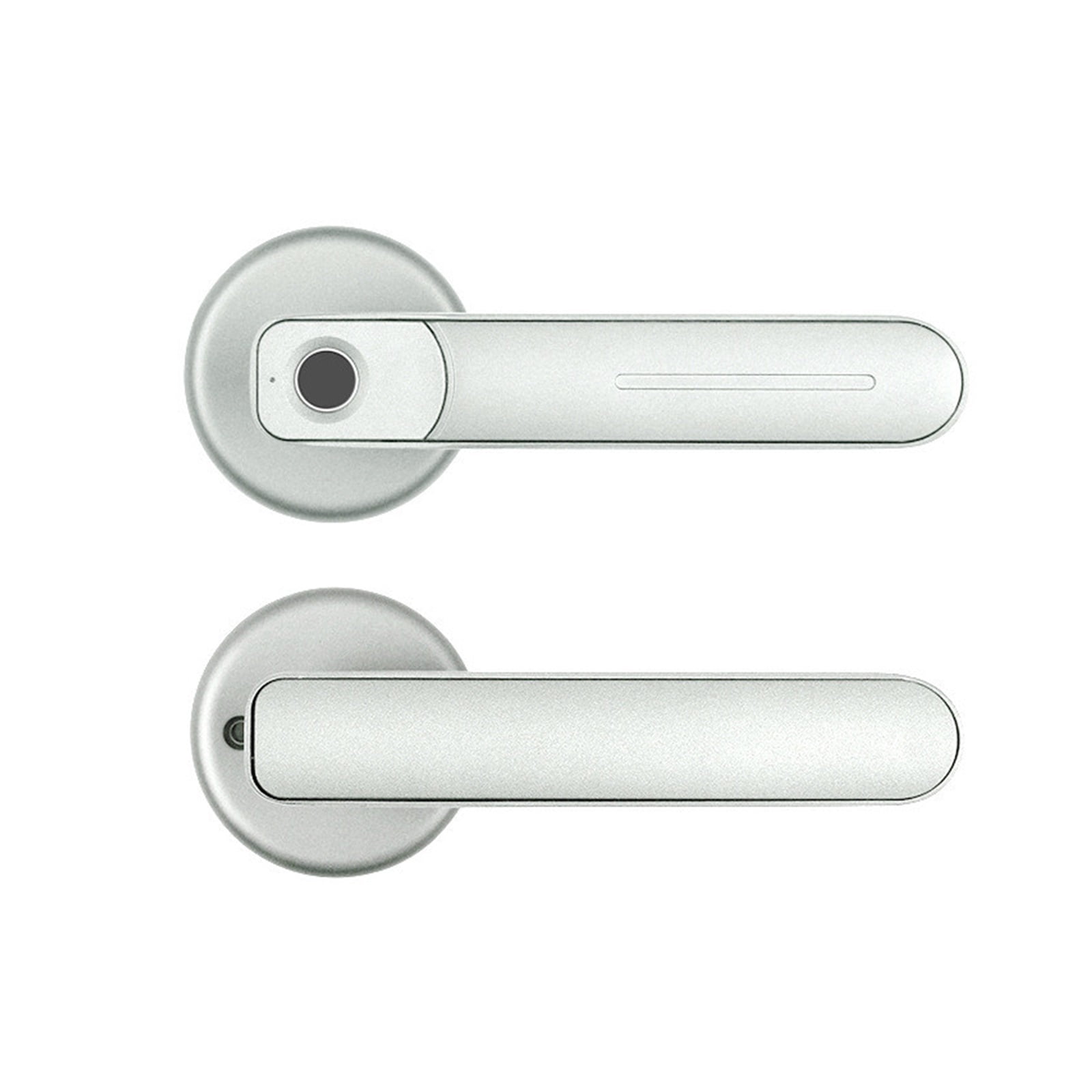 Black Fingerprint Electronic Smart Lock Dual Mode USB Rechargeable Door ...