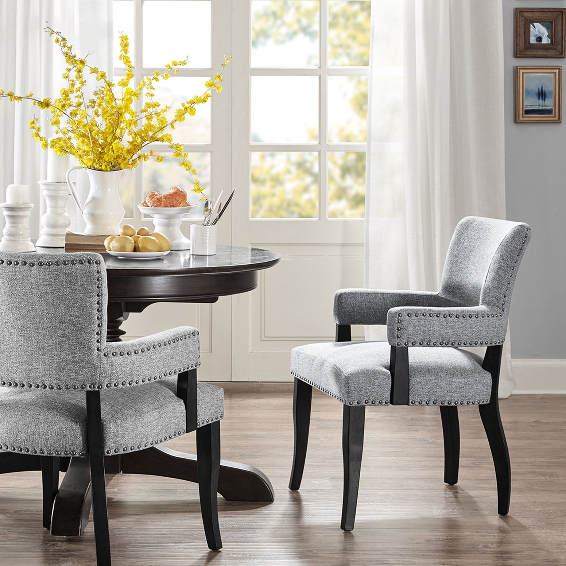 Black Finish Dining Chair + High Density Foam Filling"-"Family Dinners ...