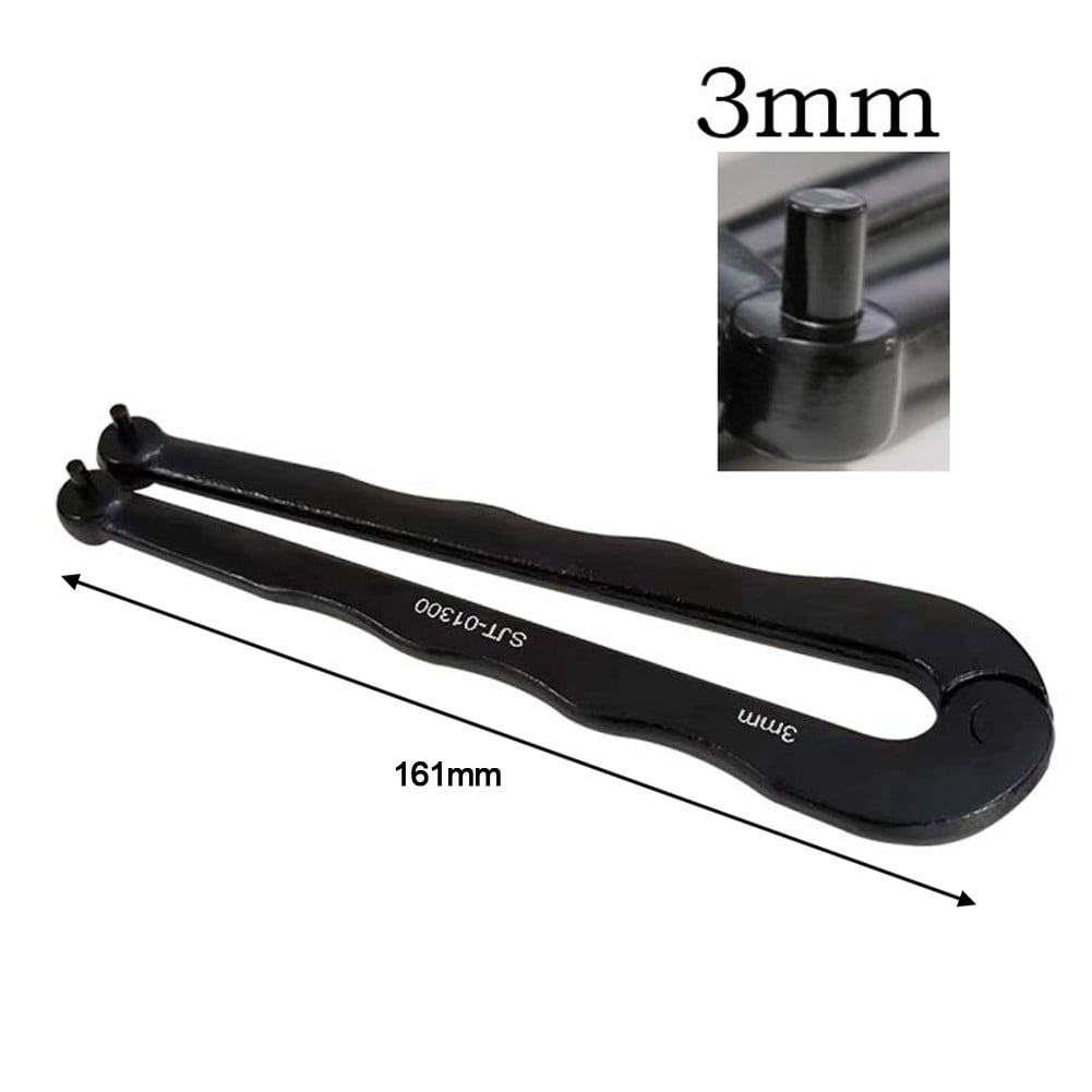 Black Finish Steel Adjustable Pin-Type Face Spanner Spanner Wrench For ...