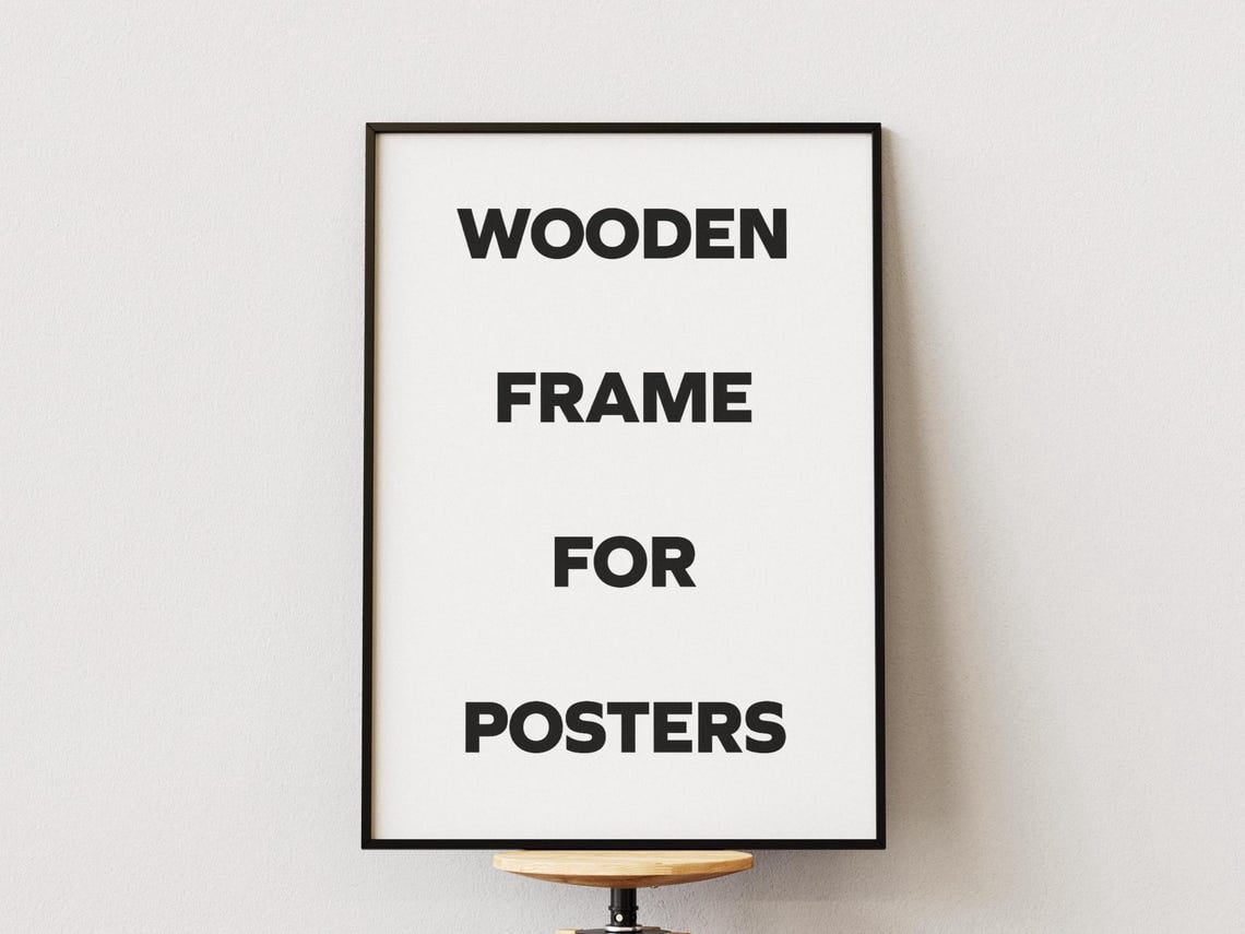 Black Finished Frame For Art White Natural Dark Brown Wood Picture ...