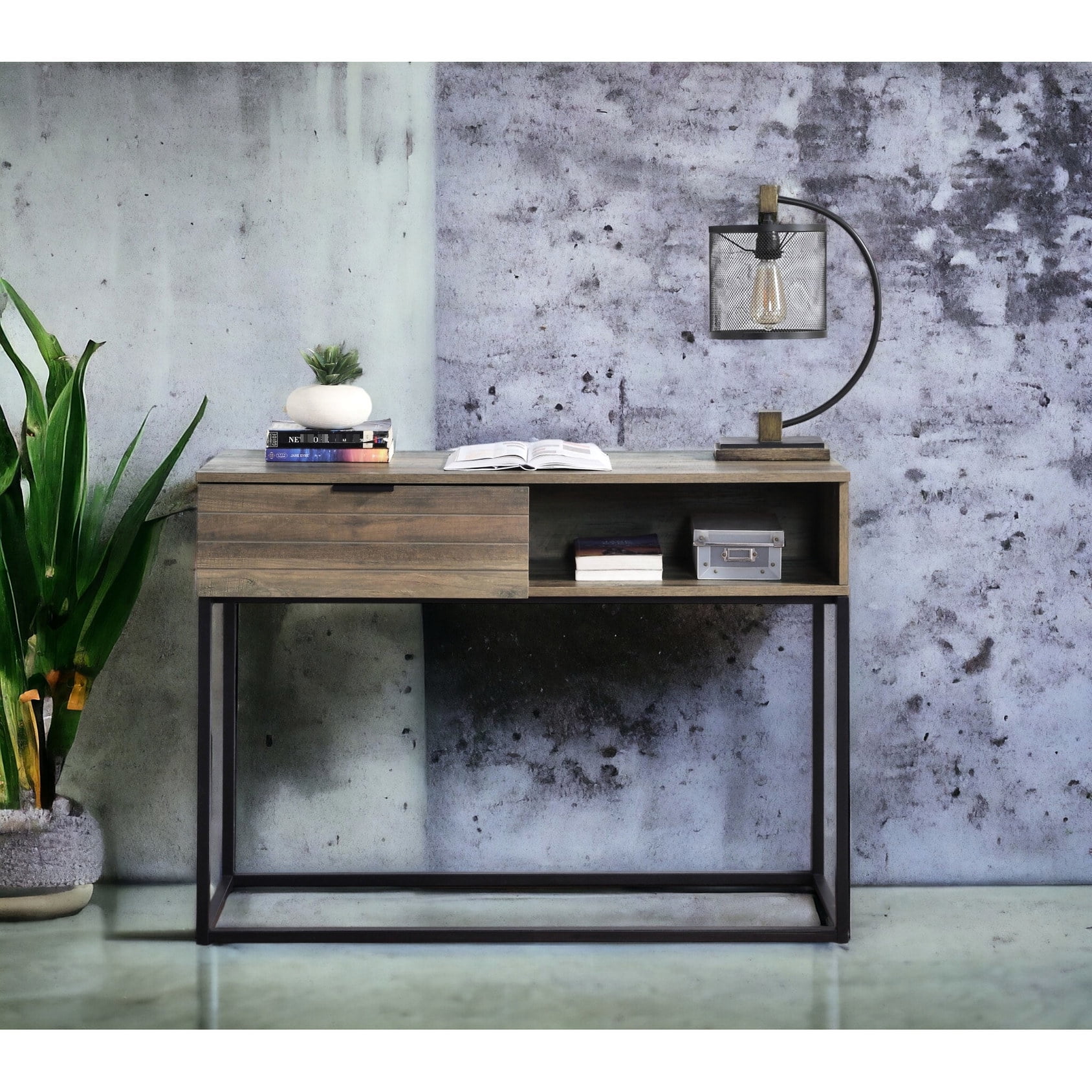Black - Finished Legs | Functional Writing Desk with Self - Closing ...