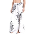 Black Firework Pattern Women's Swimwear Cover Ups Strappy Beach Dress ...