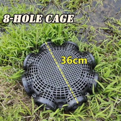 Black Fish Net Cage Fishnet Finless Eel Loach Trap Fishing Pot Durable ...