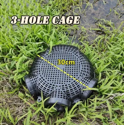 Black Fish Net Cage Fishnet Finless Eel Loach Trap Fishing Pot Durable ...