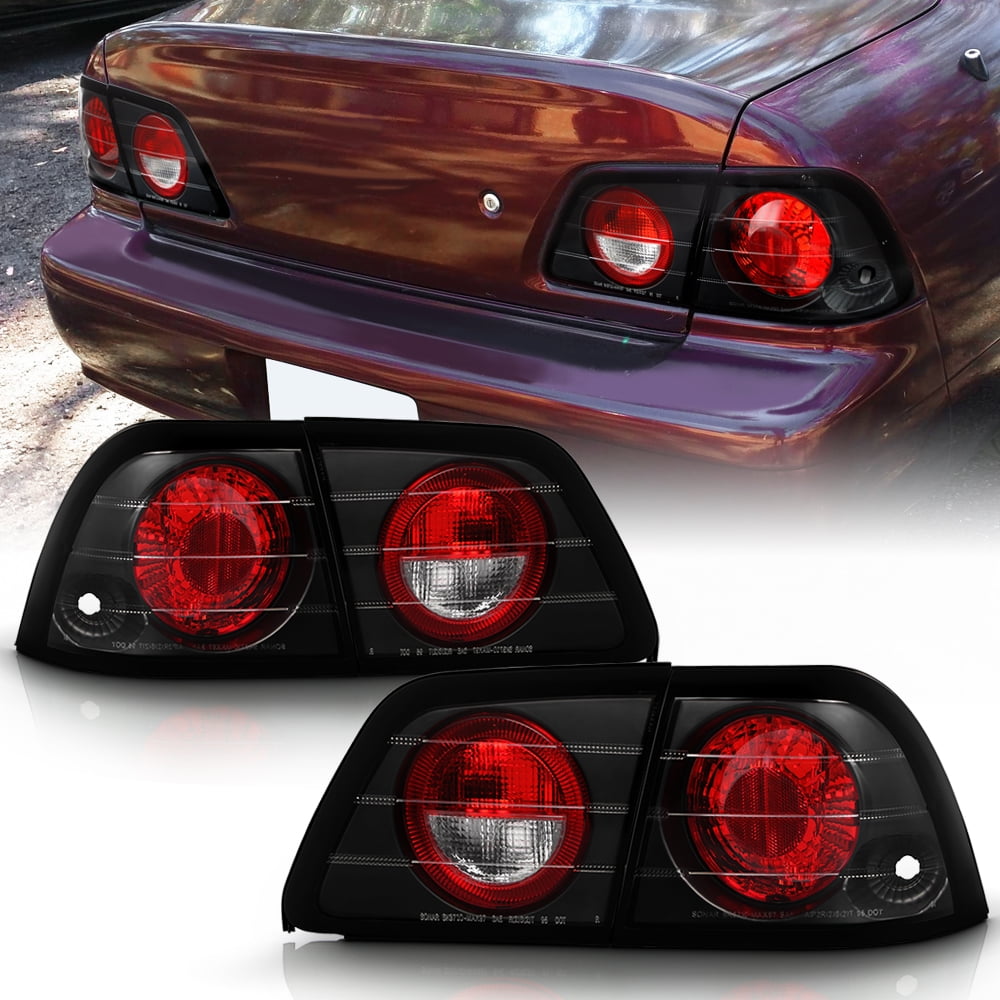 Black Fit 97-99 Maxima JDM Altezza Tail Brake Lights Lamps Left+Right ...