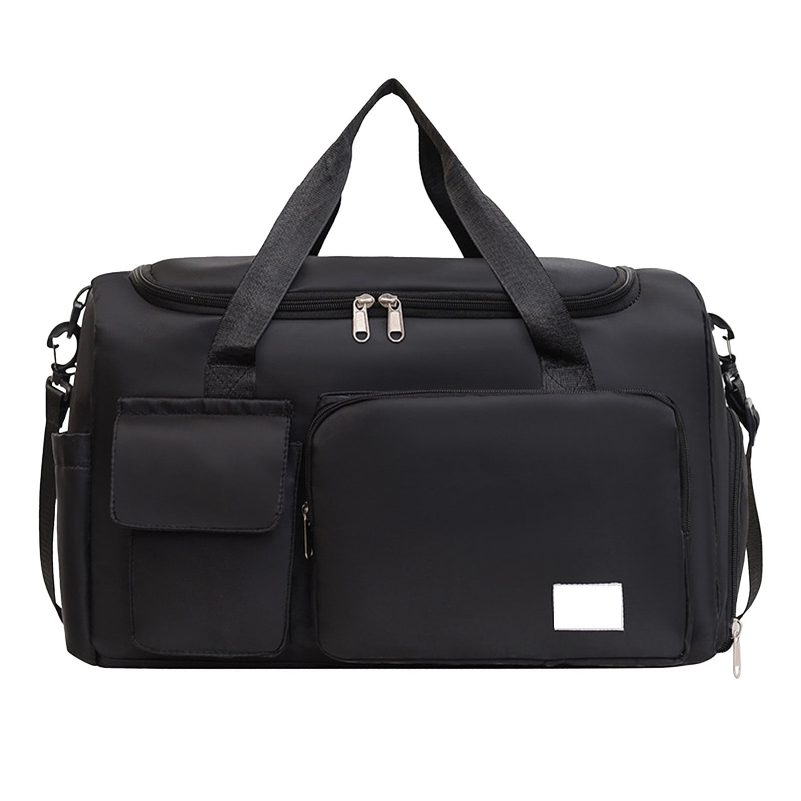 Black Fitness Travel Bag With Separate Wet Pocket And Shoe Storage ...