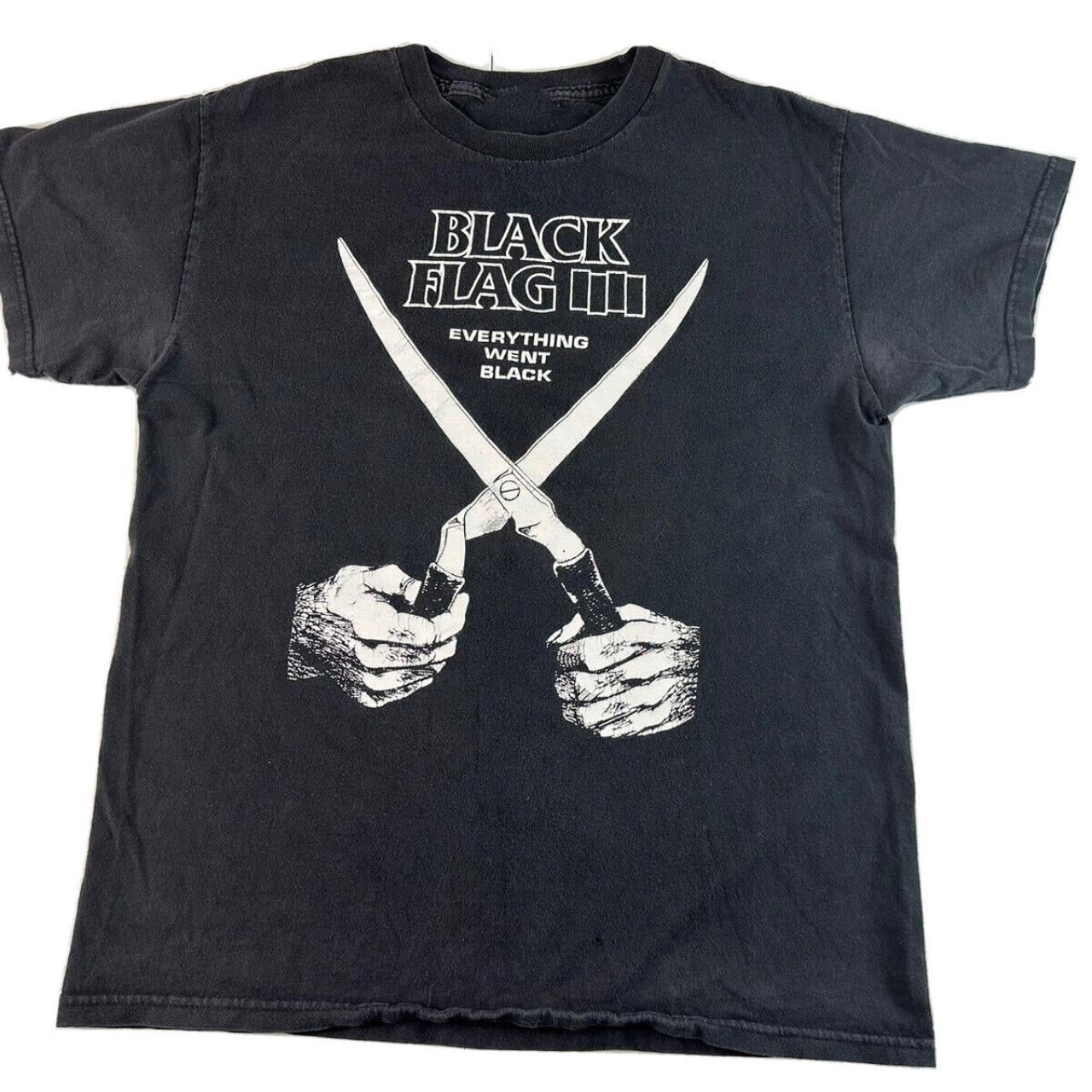 Black Flag Everything Went Black T-Shirt Punk Hardcore - Walmart.com