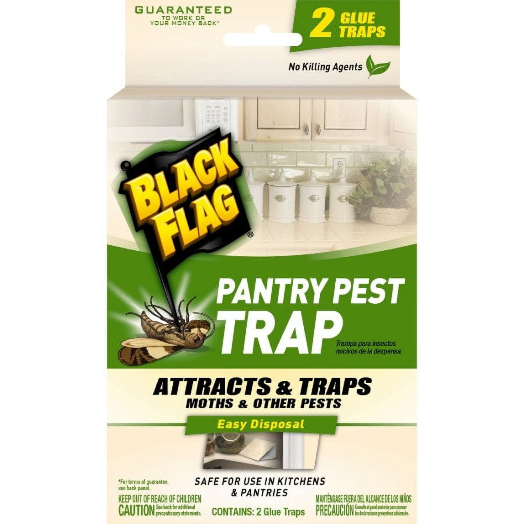 Black Flag Sticky Indoor Household Pantry Pest Glue Trap 2pk - Walmart.com