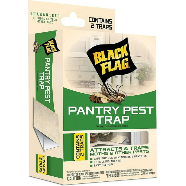 Black Flag Pantry Pest Glue Trap, 2 Count - Walmart.com
