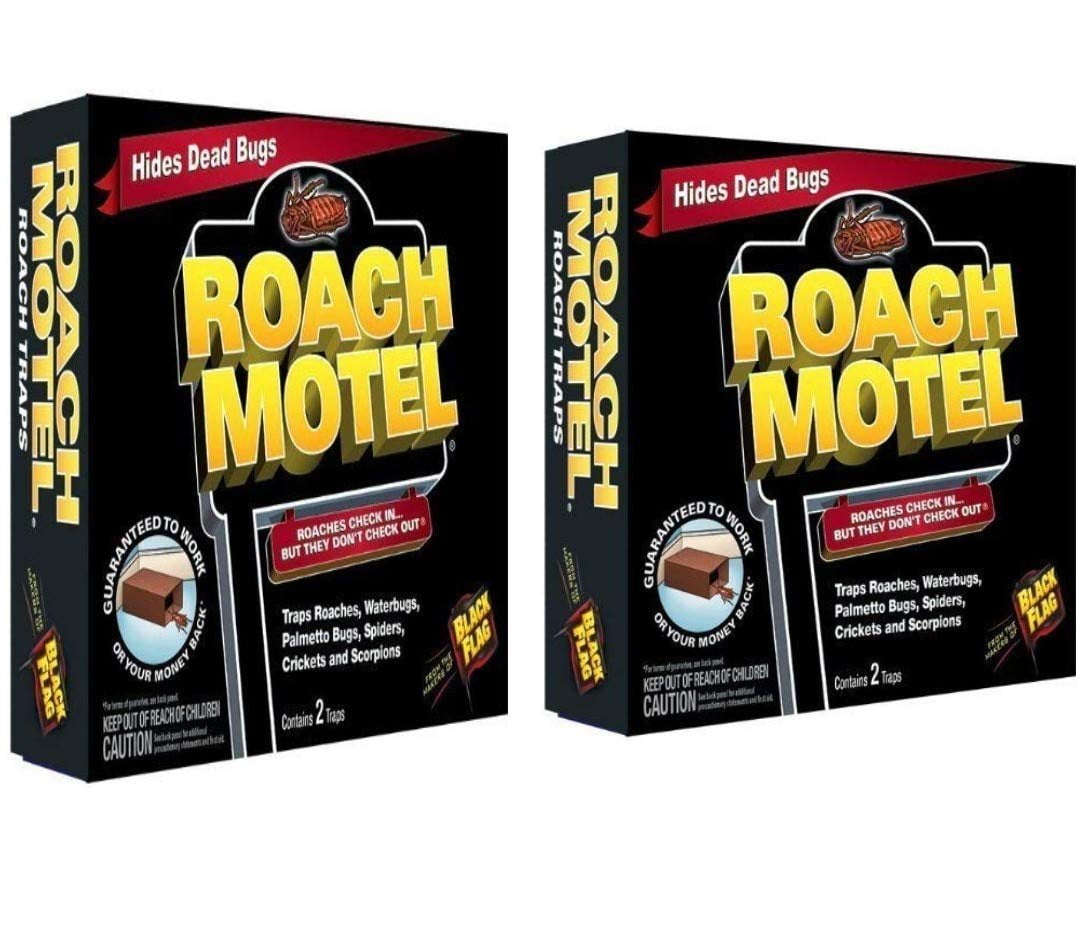 Black Flag Roach Motel, Indoor and Outdoor Roach Trap, 2-Pack - Walmart.com