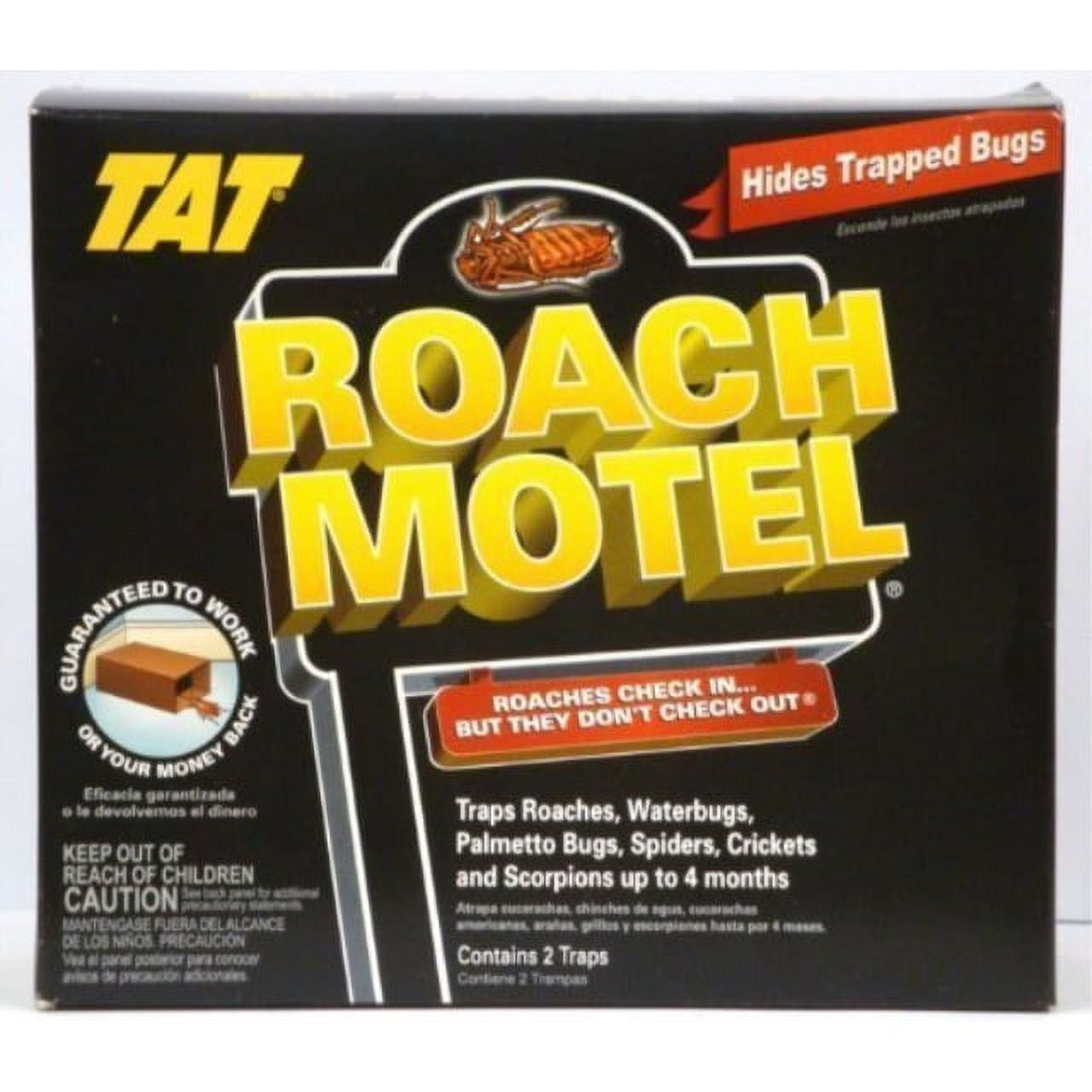 Black Flag Roach Motel: Indoor Cockroach and Spider Catcher, 4 Month ...