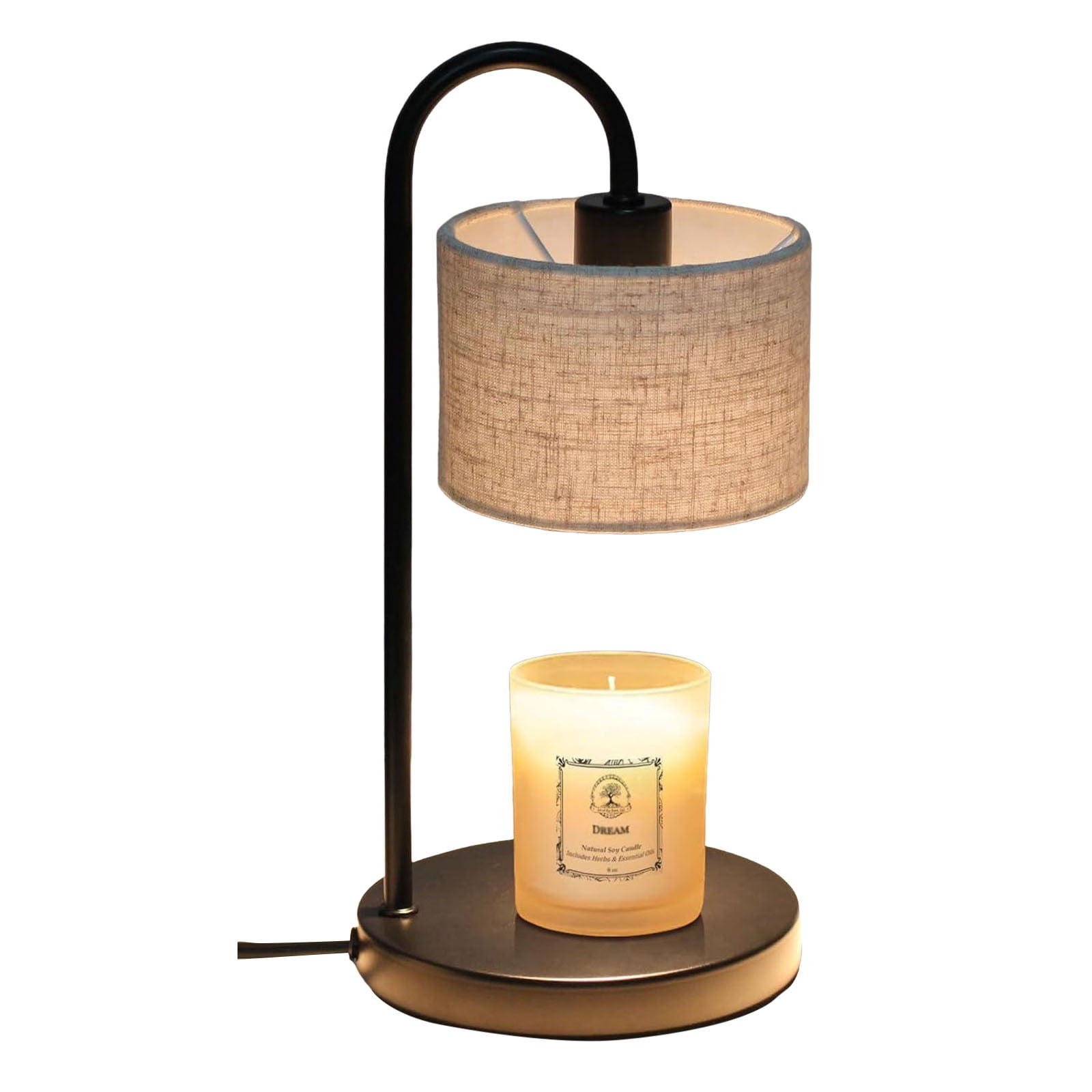 Black Flame Aromatherapy Wax Lamp Candle Oil Can Be Adjusted Melting ...