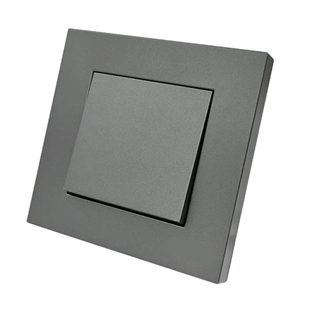 Black Flame Retardant Wall Rocker Switch Button Light Switch EU ...