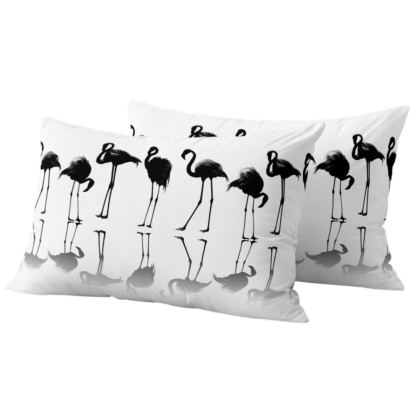 Black Flamingos Outdoor Waterproof Pillow Covers, Modern Art ...