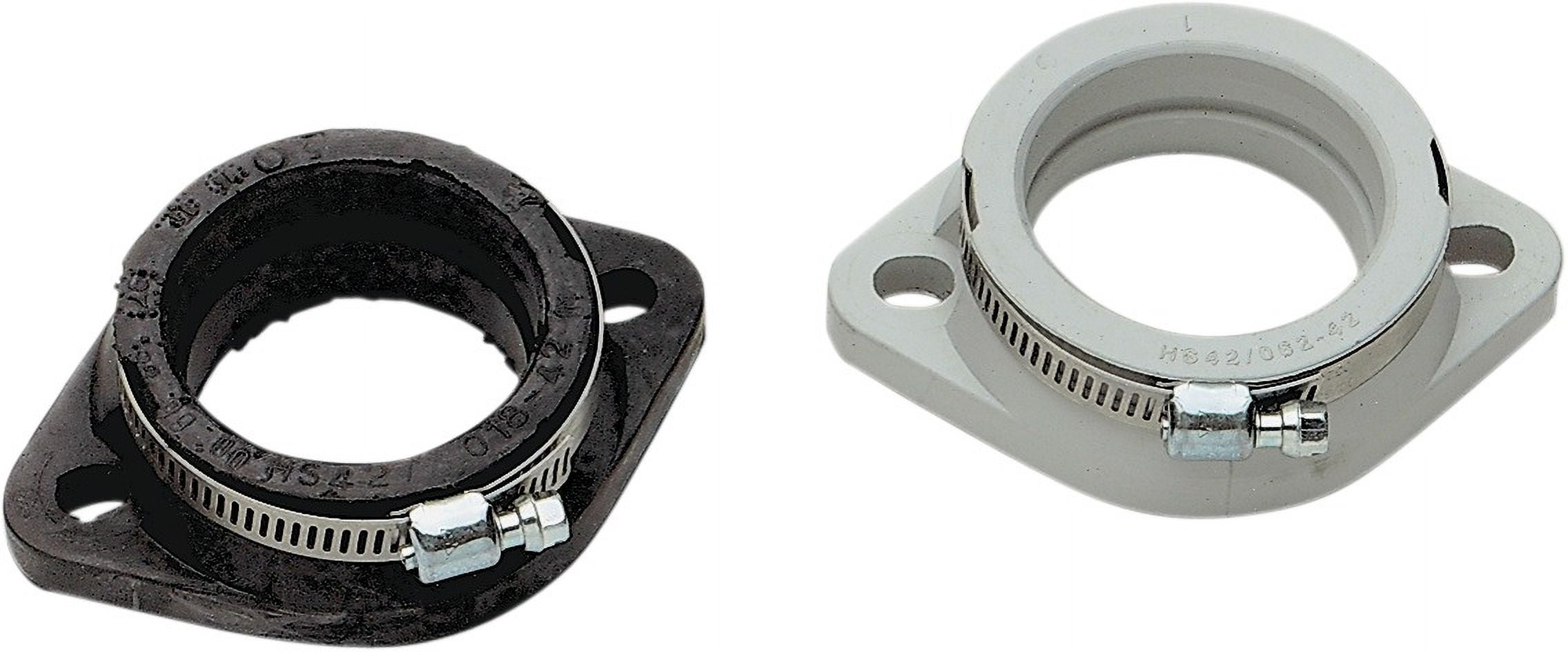 Black Flange Straight Through Design Adapter - 42MM, Color: Black ...