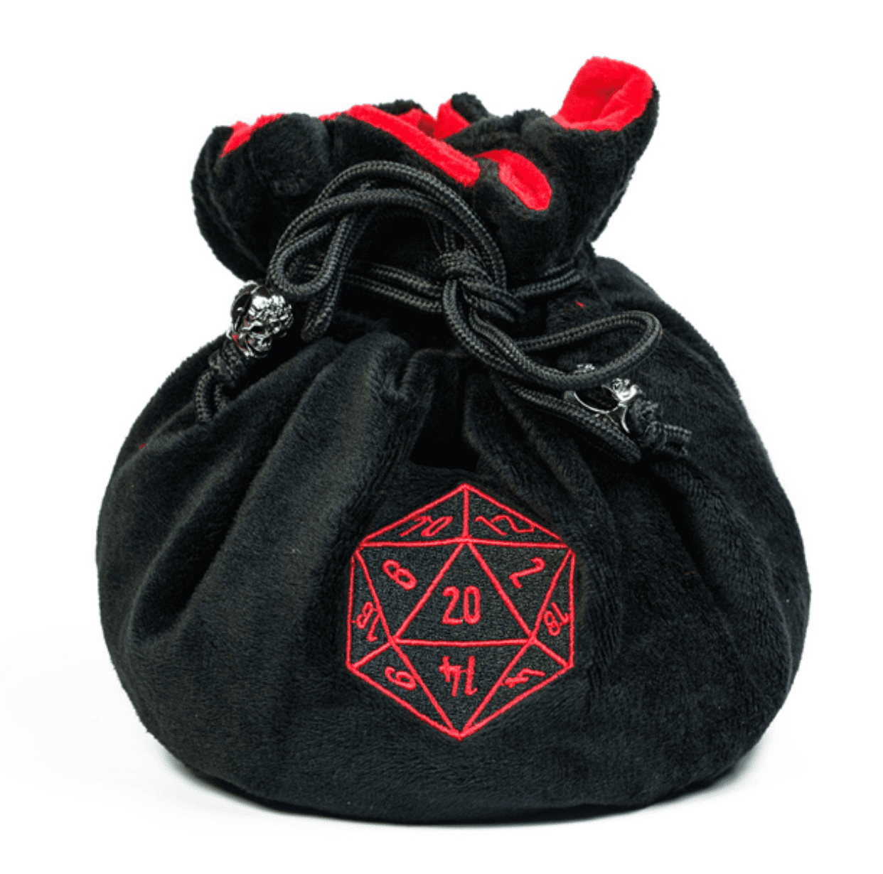 Black Flannel Large DnD Dice Bag Dice Pouch | RPG DnD D&D Dungeons ...