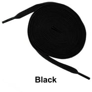 Flat Shoe Laces 45 inch, 54 inch, 63 inch Black 63" - Walmart.com