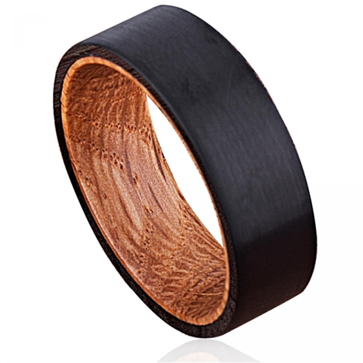 Black Flat Brushed Surface With Whiskey Barrel Inner Ring - Walmart.com