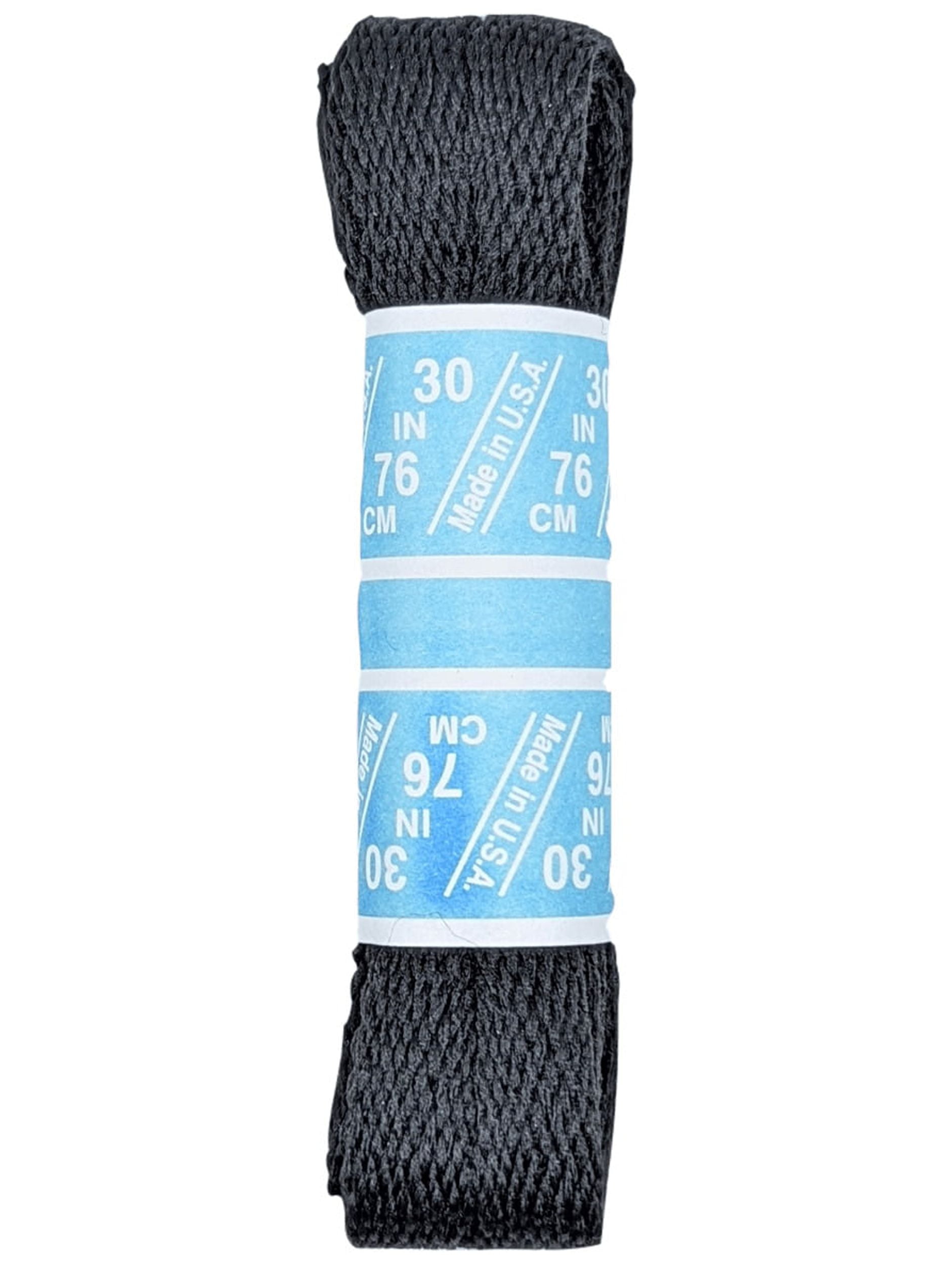 Black Flat Cotton and Nylon Athletic Shoe Laces (1 Pair) - Walmart.com