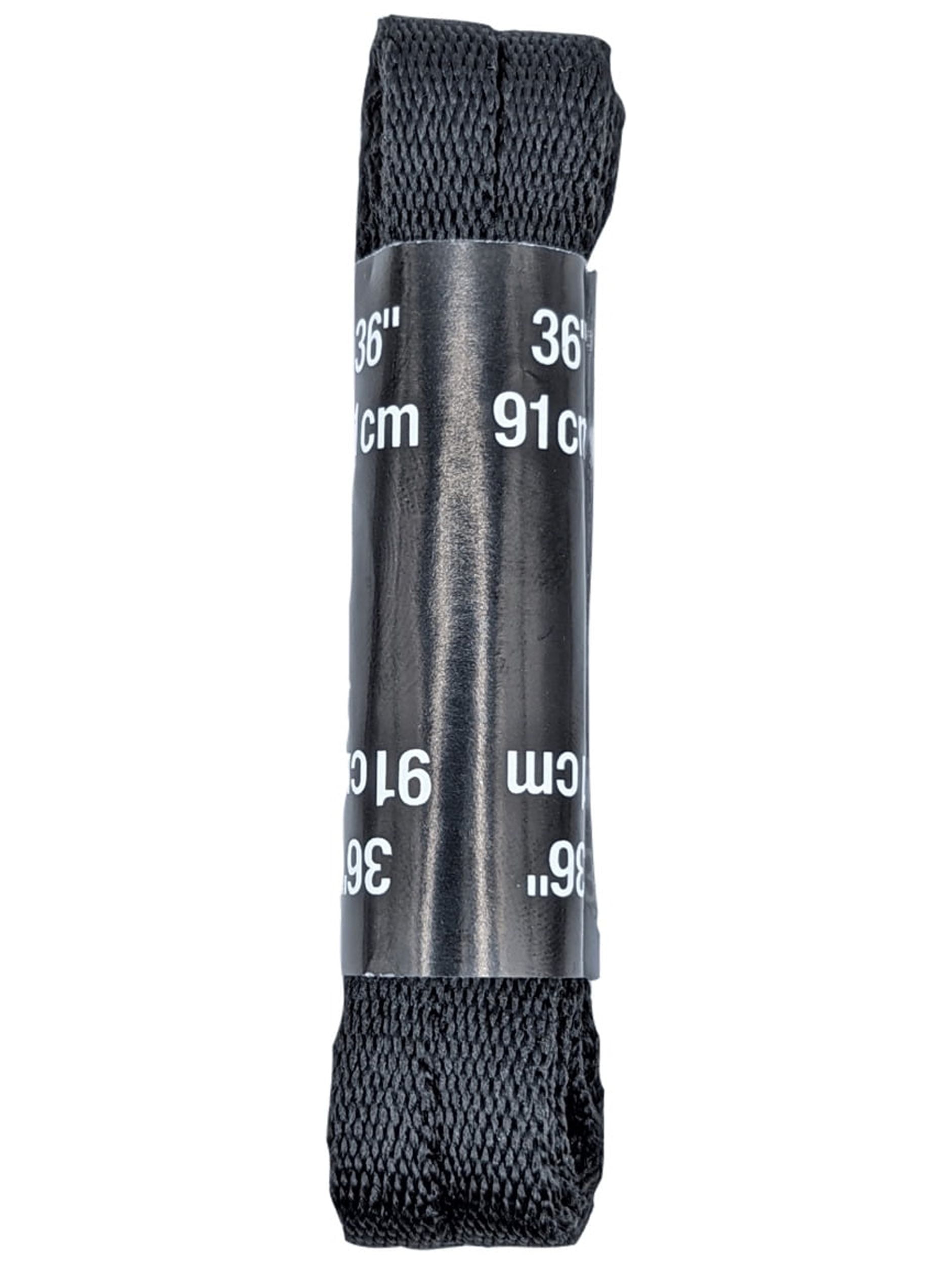 Black Flat Cotton and Nylon Athletic Shoe Laces (1 Pair) - Walmart.com