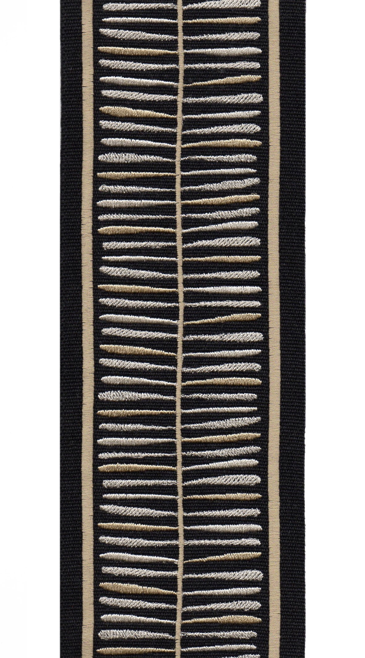 Black Flax 4 Inch Wide Cotton Canvas Textured Trim Tape, Organic Spine ...