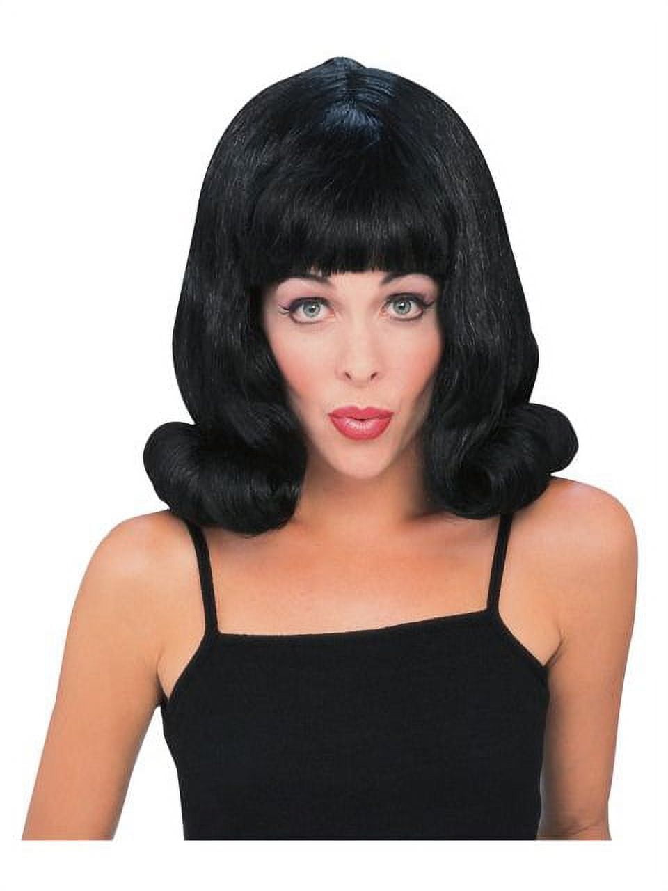 Black Flip Wig Adult Costume - Walmart.com