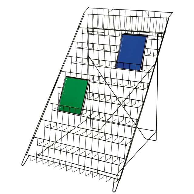Walmart Black Floor Standing Multi-Tier Wire Rack with 10 Display ...