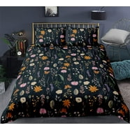 Swanson Beddings Autumn Floral 3-Piece Bedding Set: Duvet Cover and Two ...
