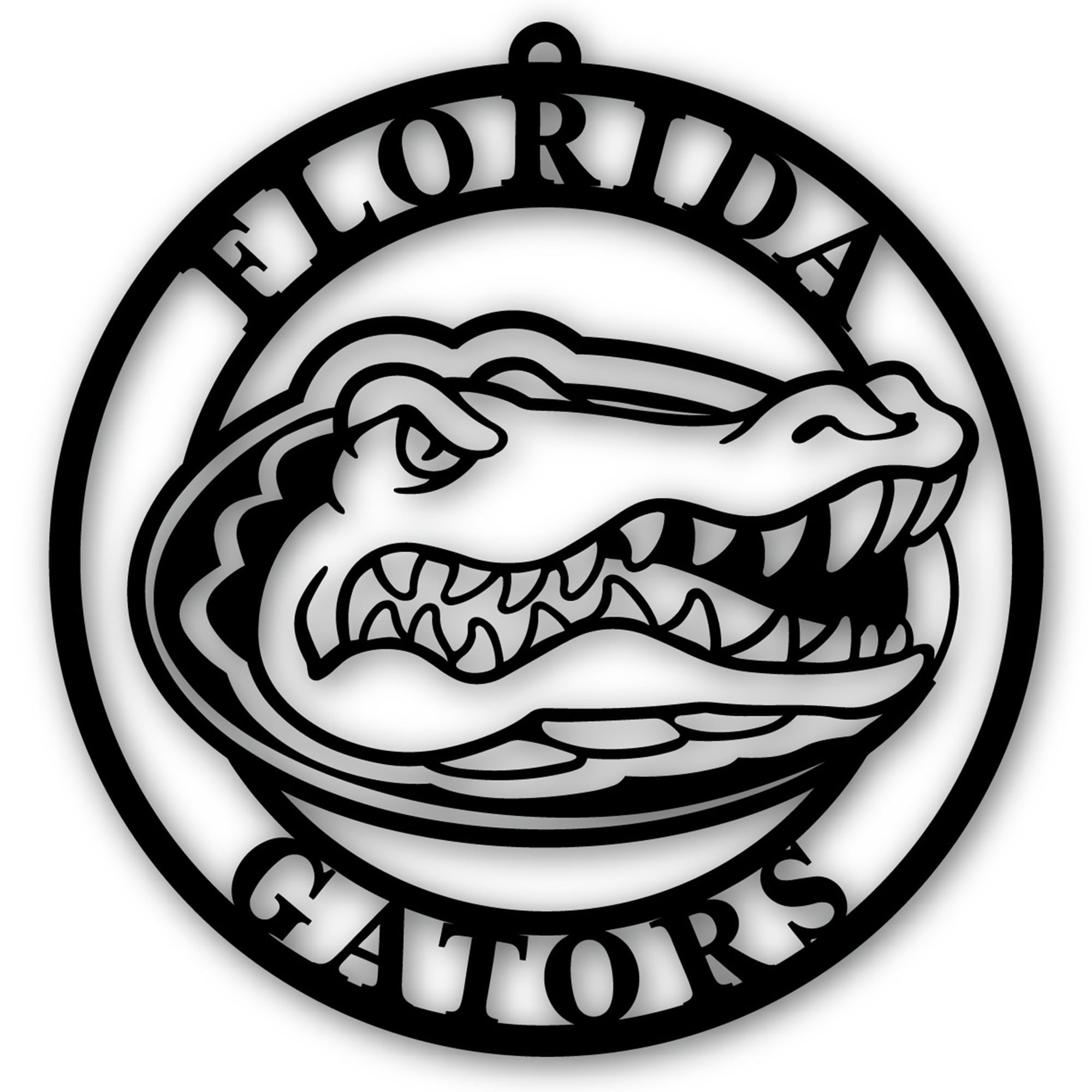Black Florida Gators 16'' Team Logo Cutout - Walmart.com