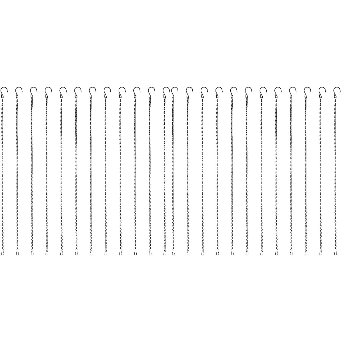 Black Flower Pot Chain 24 Pcs Hanging Home Decoration Heavy Duty of ...