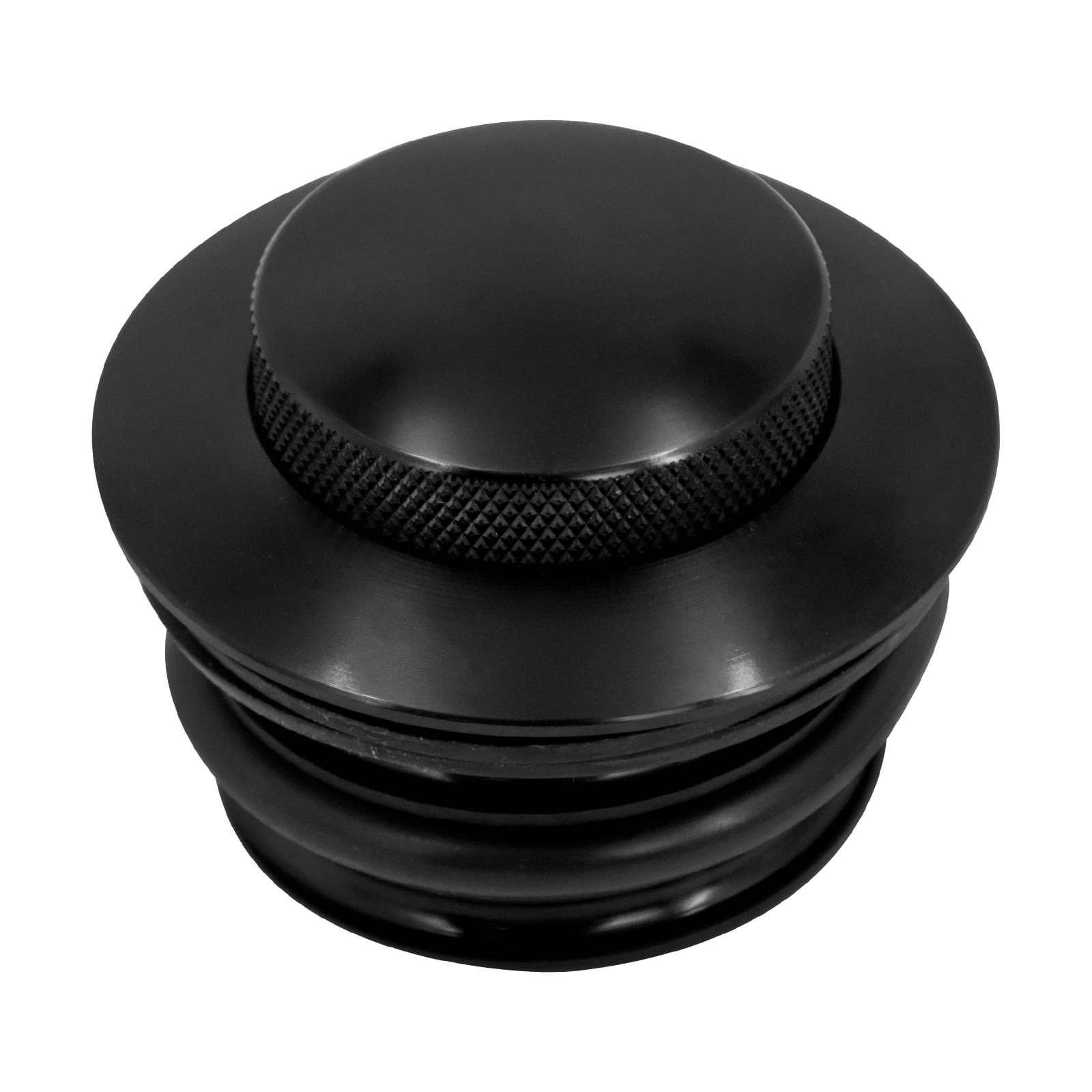 Black Flush Mount Pop Up Vented Gas Fuel Tank Cap For Harley Road King ...