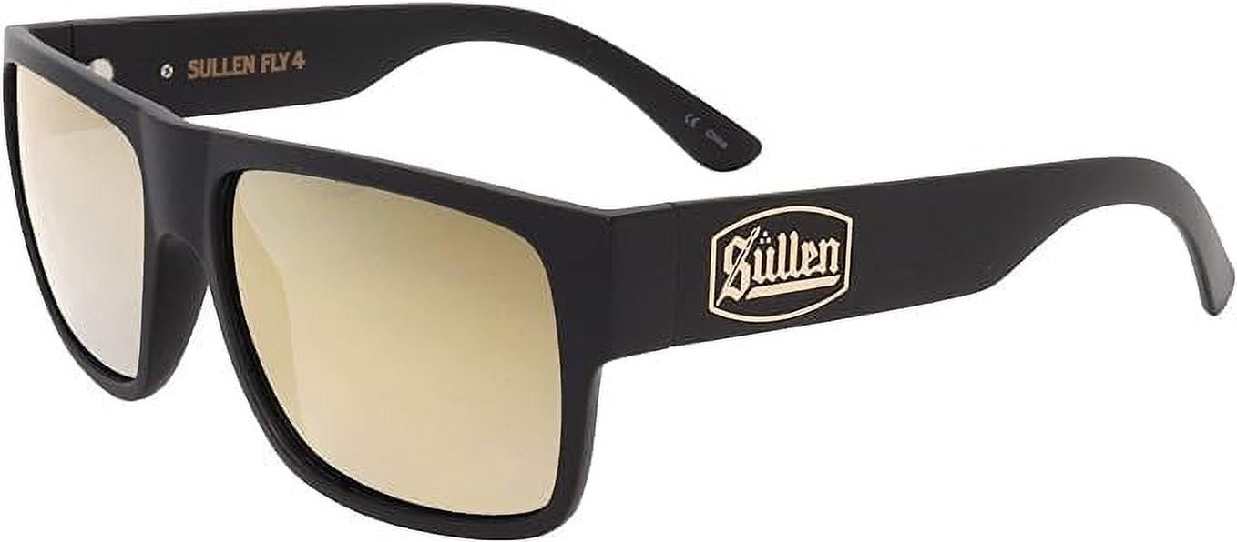 Black Flys Sullen Fly 4 square wrap Sunglasses (Matte Black W/ Gold ...