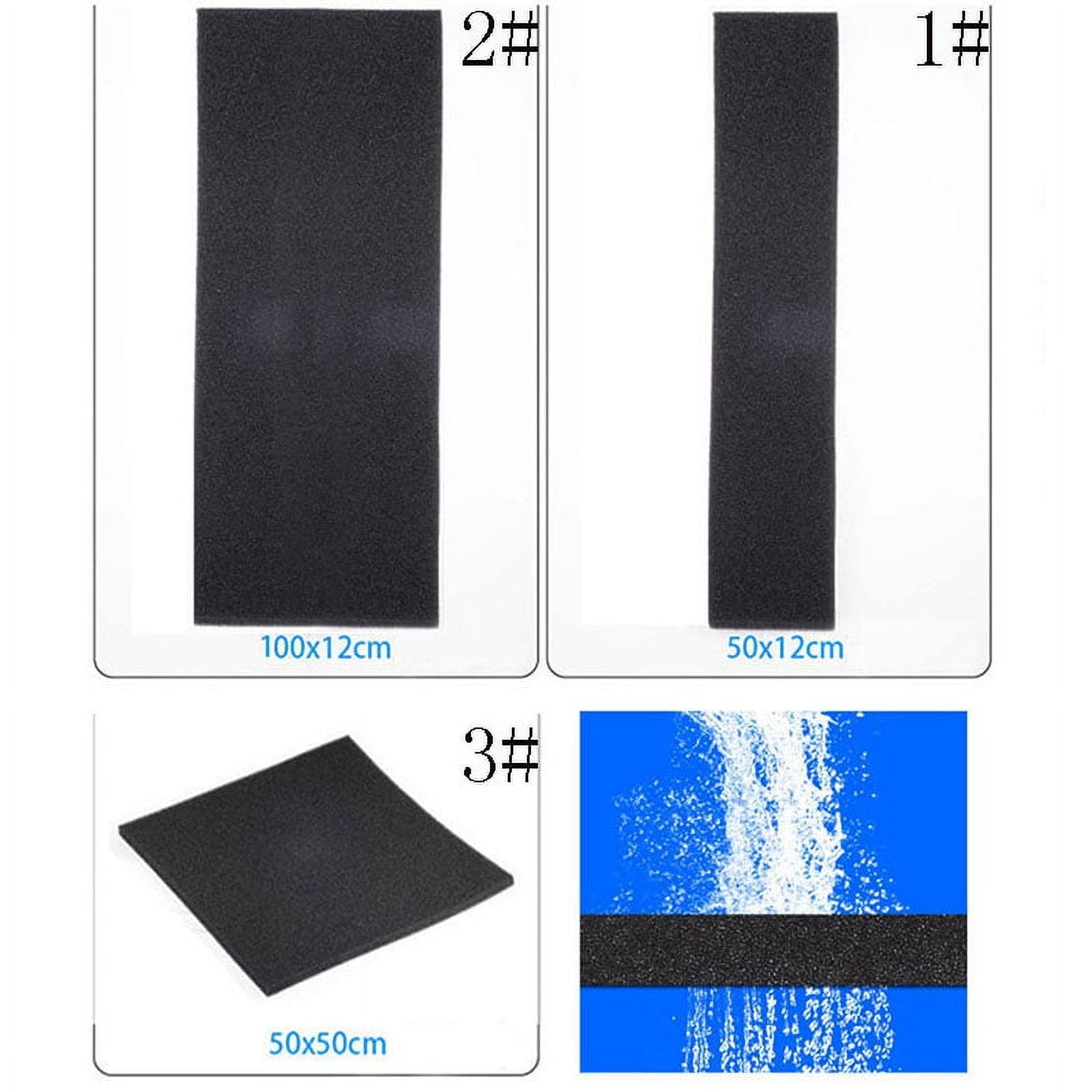 Black Foam Pond Aquarium Fish Tank Sponge Biochemical Pad Filtration ...
