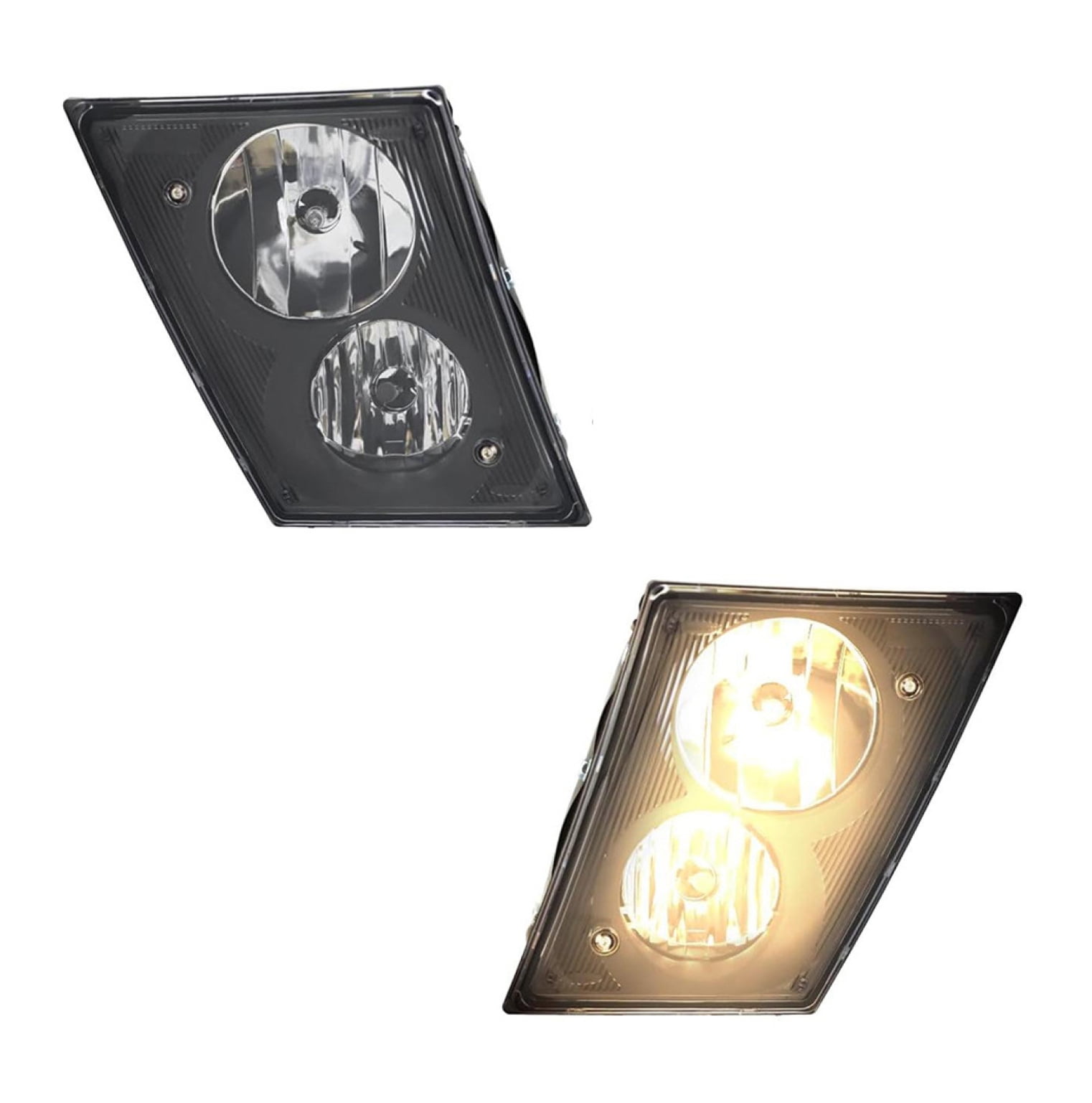 Black Fog Lights Compatible With 2003-2017 VNL 630 Halogen Lamps Pair ...