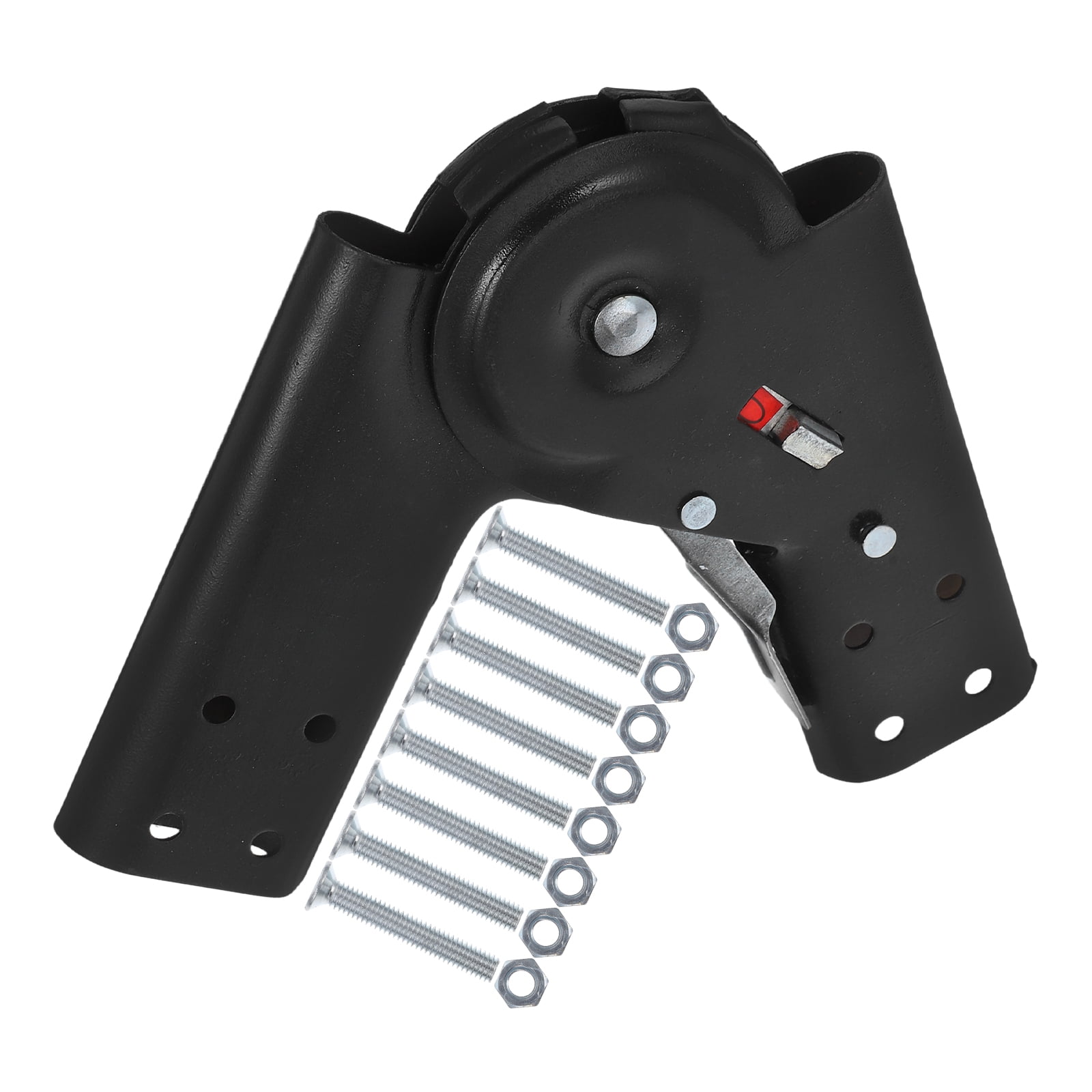 Black Foldable Iron Attic Ladder Hinge Kit with Safety Lock and Elbow ...