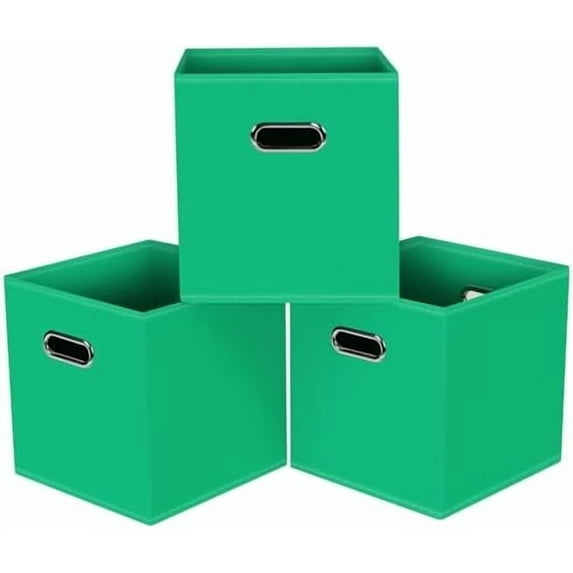 Black Foldable Storage Cubes Bins, Fabric Storage Box Cubes Organizer ...