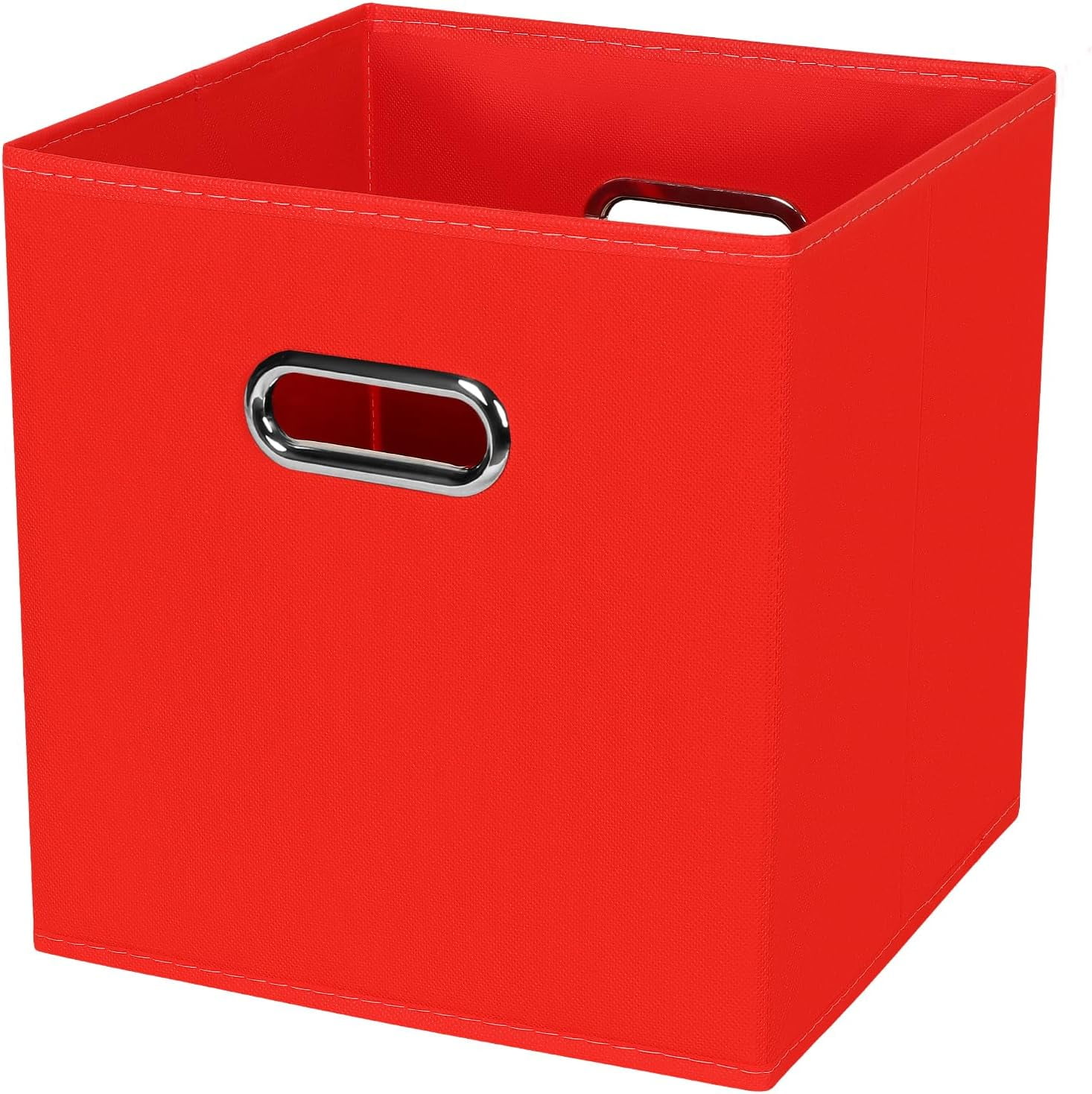 Black Foldable Storage Cubes Bins , Fabric Storage Box Cubes Organizer ...