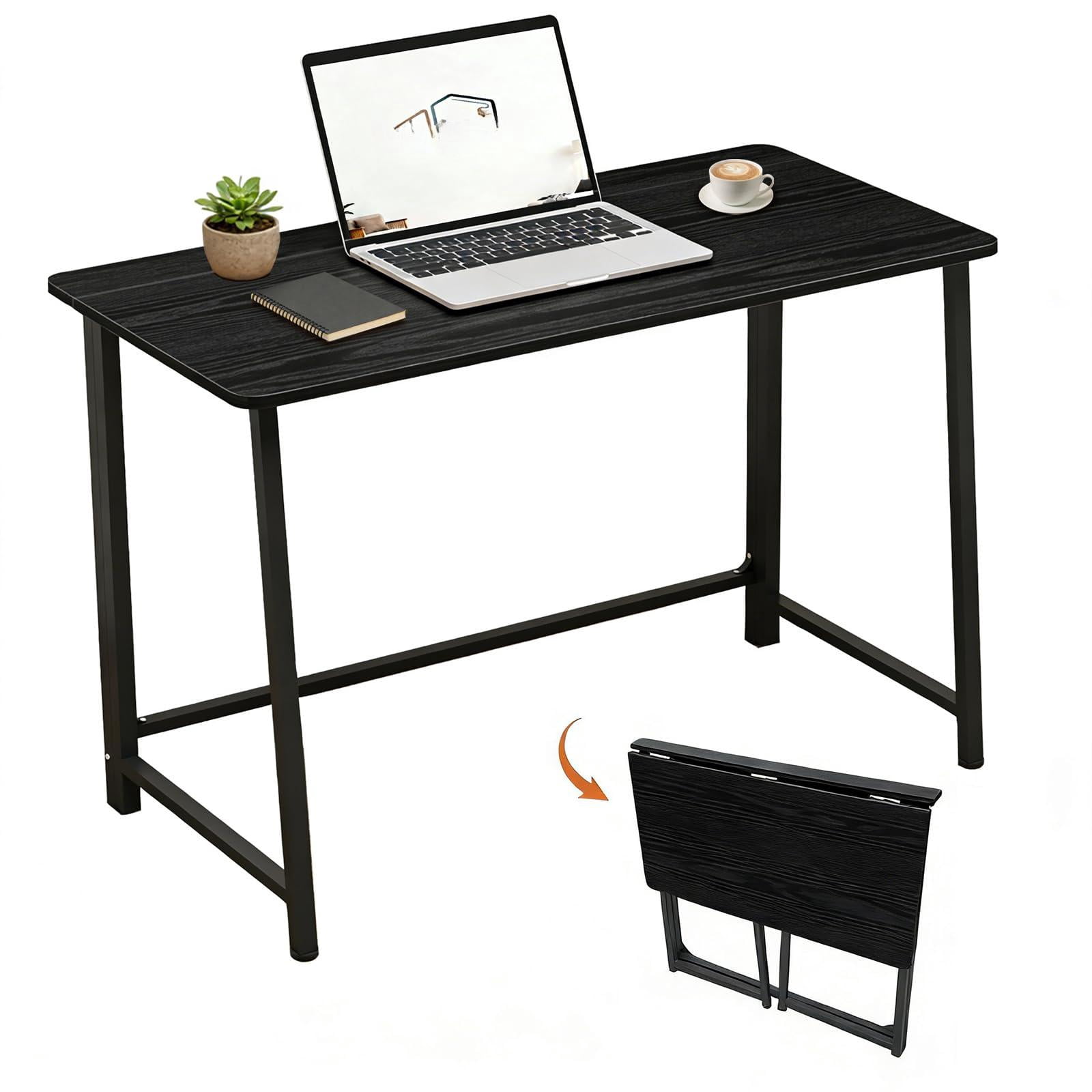 Black Folding Desk For Small Spaces - Walmart.com
