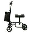 Black Folding Knee Scooter with Dual Braking System Convenient ...