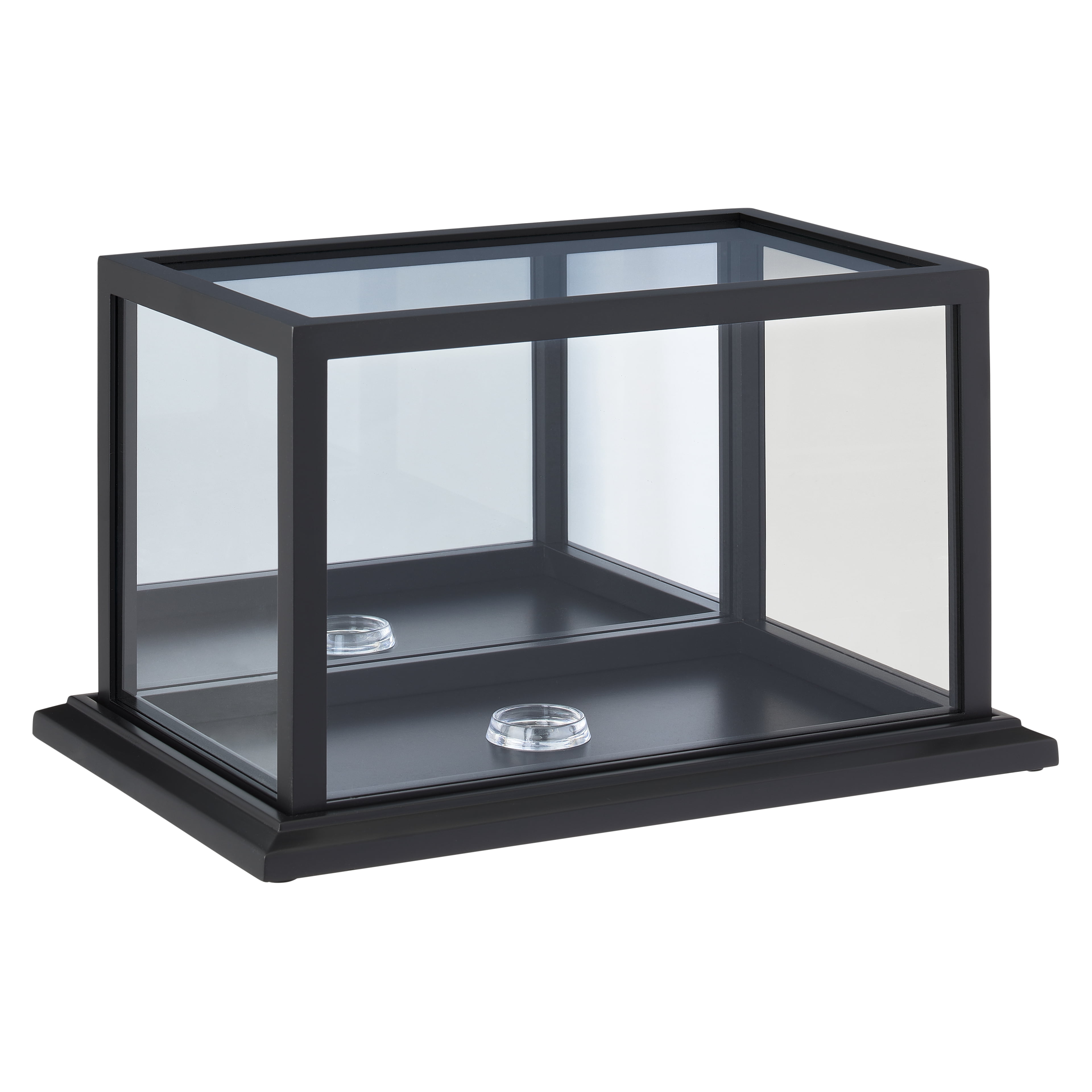 Black Football Display Case With Mirror Back by Studio Décor - Glass ...