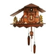 Black Forest 6" x 14" Brown Analog Traditional Cuckoo Clock, 428QMT ...