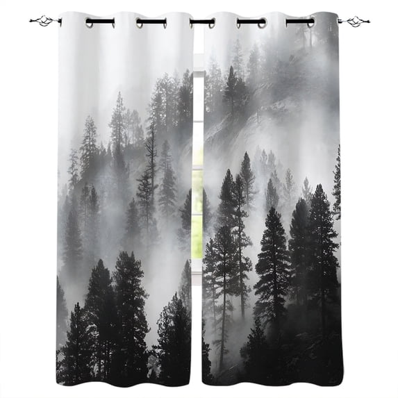 Black Forest Blackout Curtains for Bedroom/Living Room, Thermal ...
