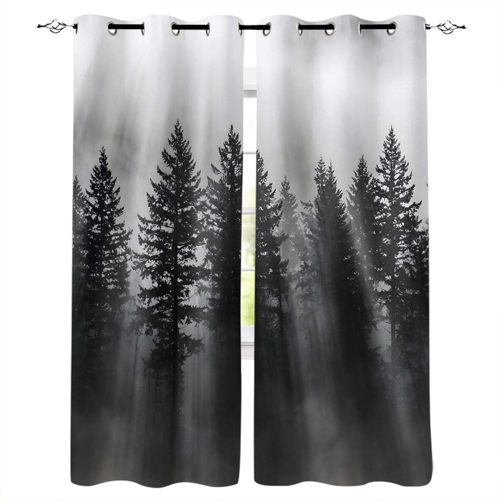 Black Forest Blackout Curtains for Bedroom/Living Room, Thermal ...