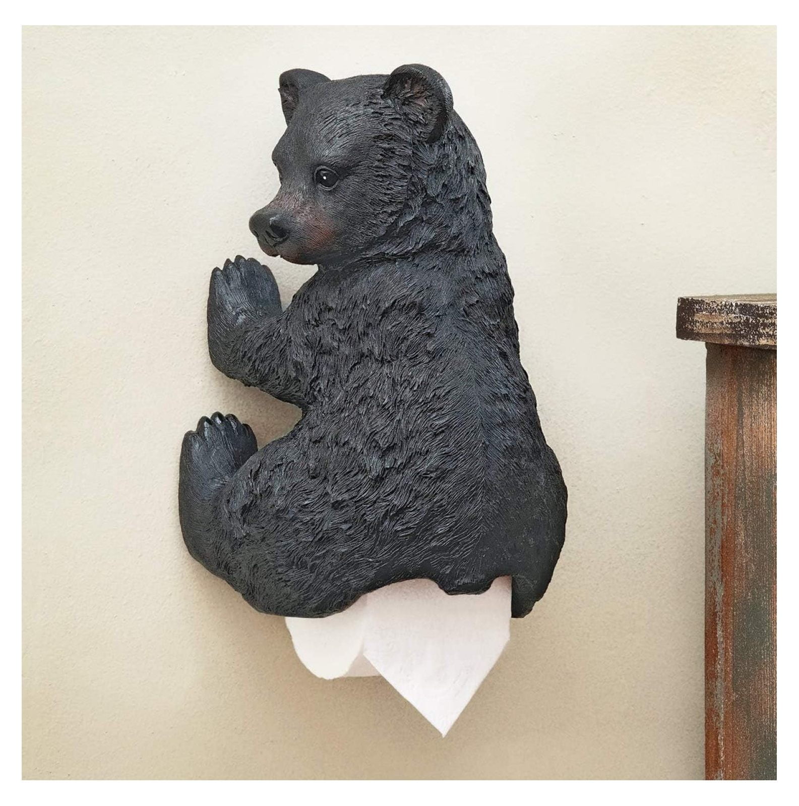 Black Forest Décor - Bear Cub Holder for Home, Cabin, , Bathroom ...