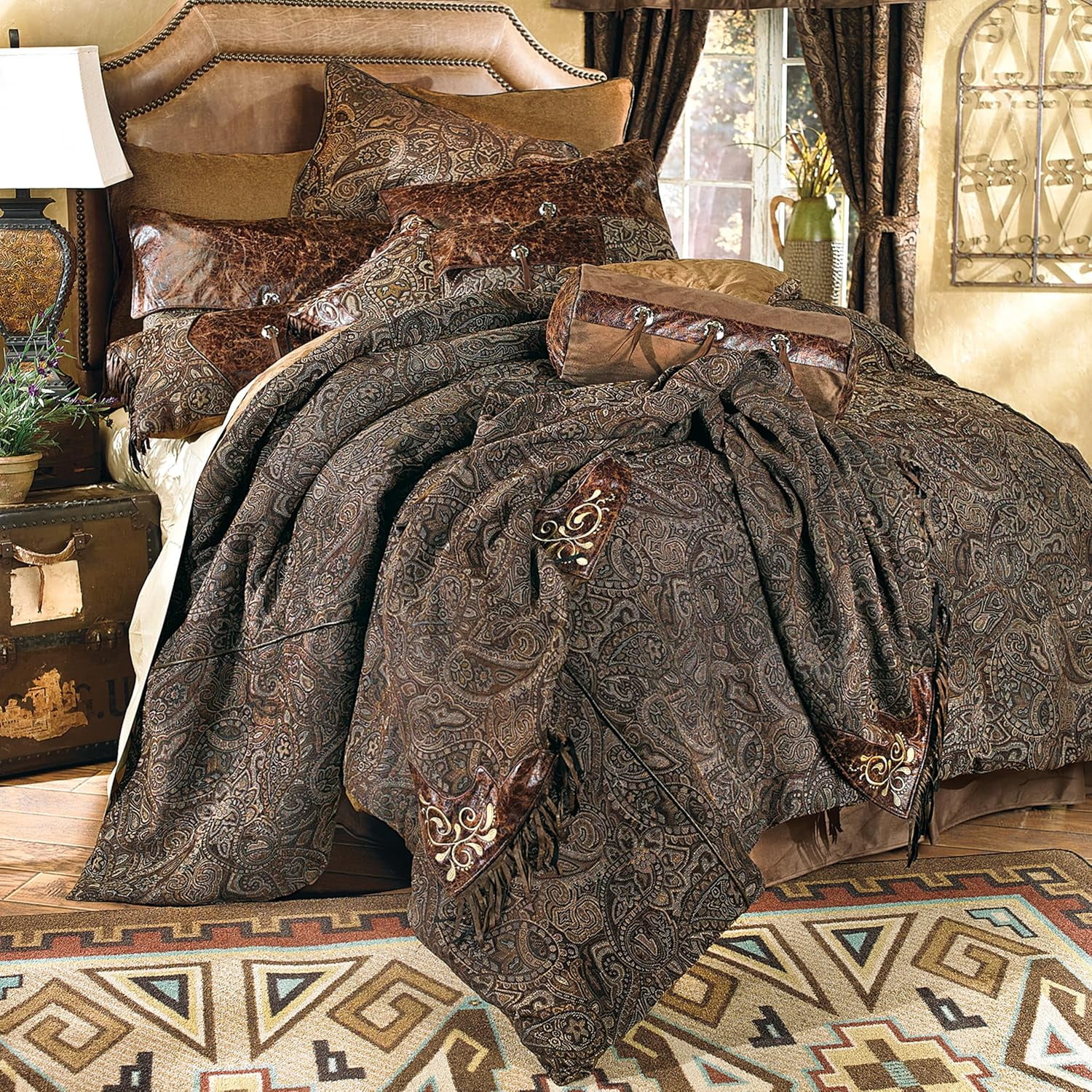 Black Forest Décor Canyon Shadows King Bed Set - Microsuede ...